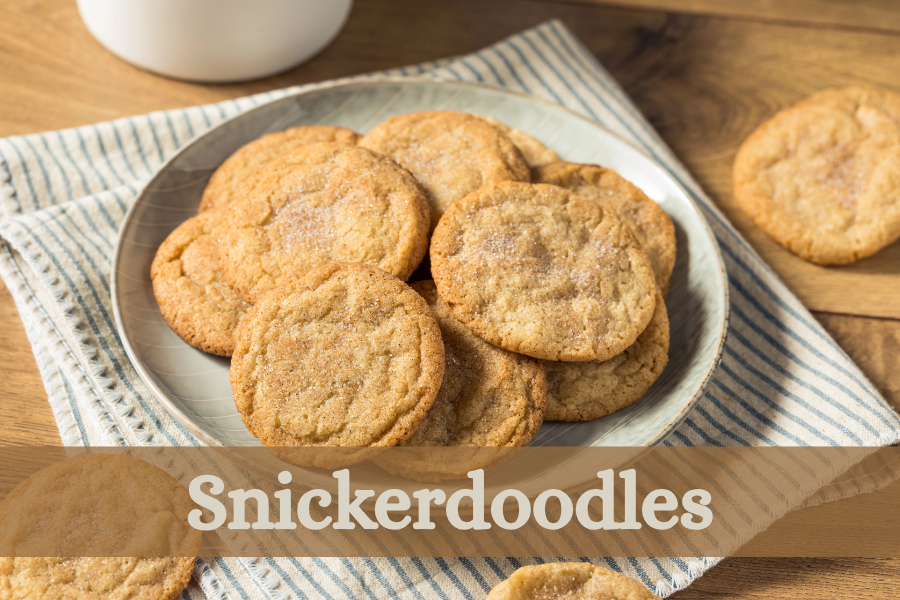 Classic Snickerdoodle Cookies With Cinnamon Sugar